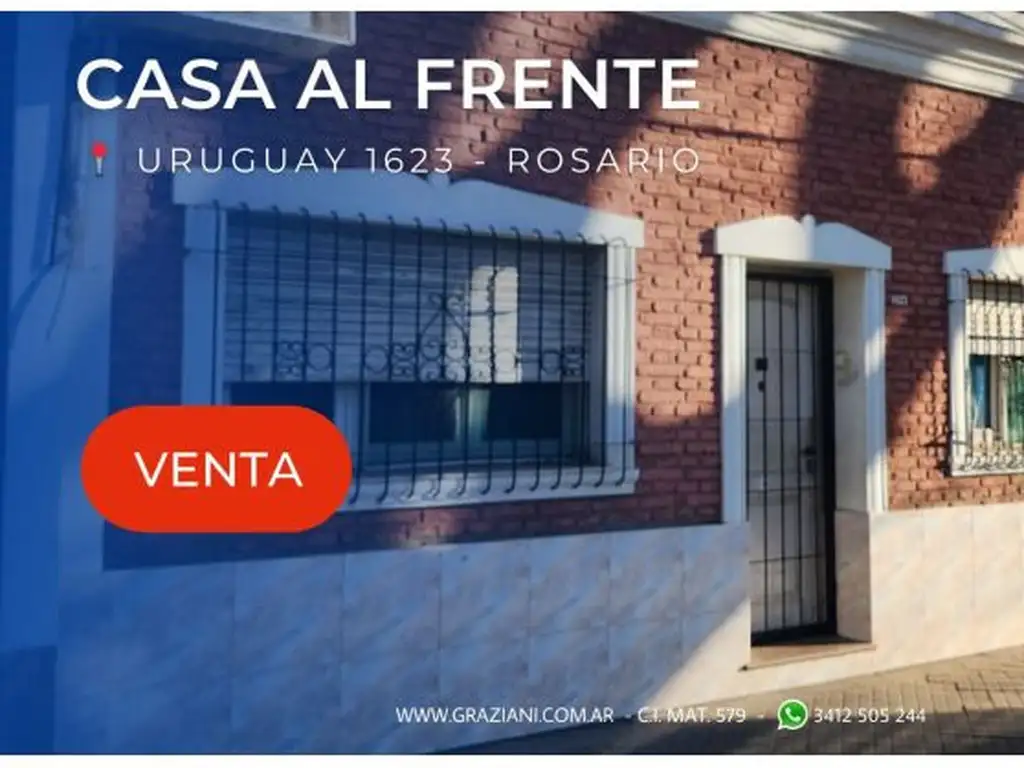 Venta Casa 2 dormitorios, 162m2, Uruguay 1600, Barrio España y Hospitales, Santa Fe | Argenprop
